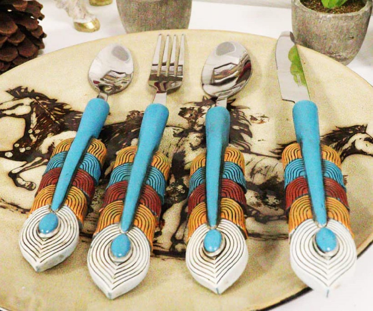 Union Rustic Brandies 4 Piece Flatware Ser Servive for 1 | Wayfair