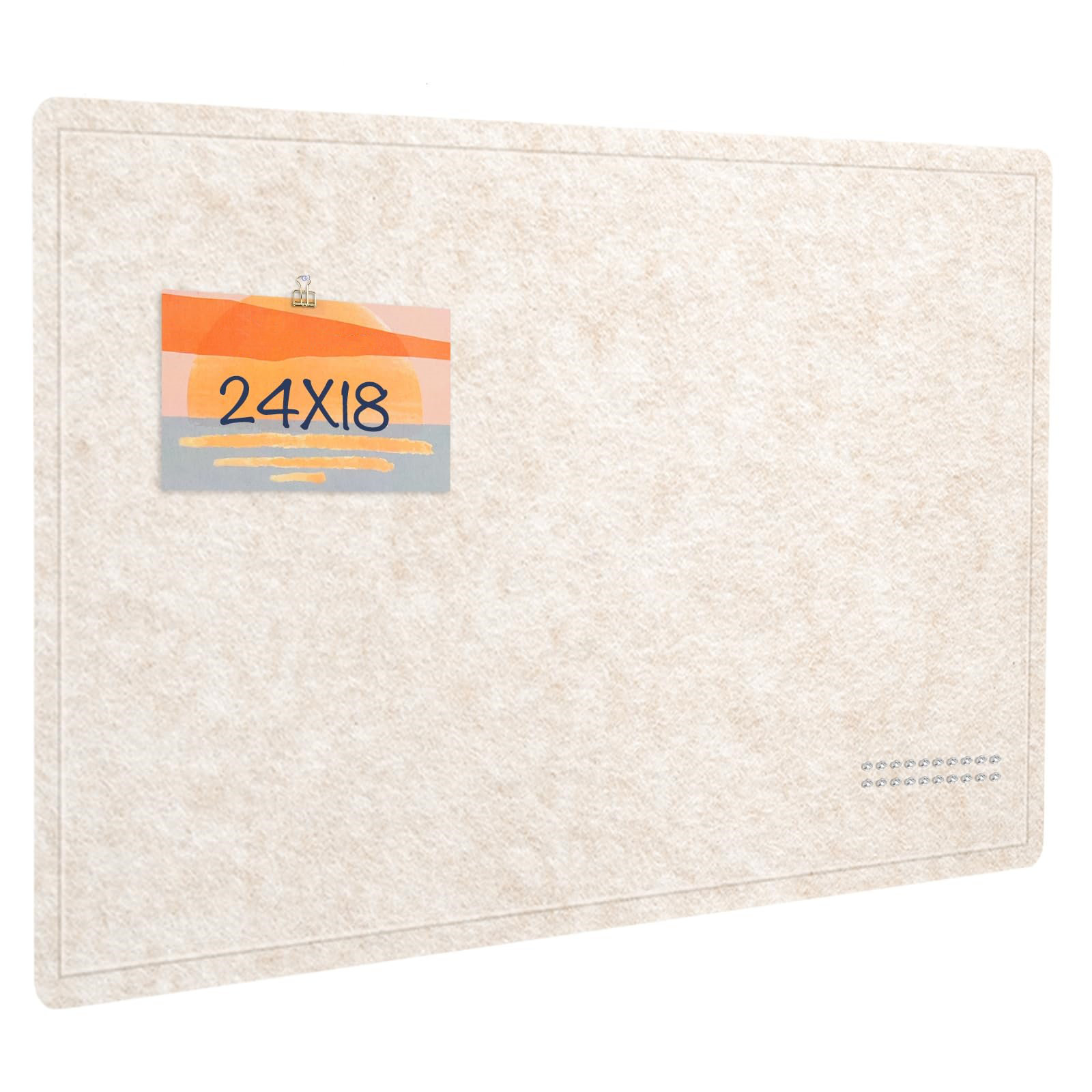 ONILEM 24" x 18" Felt Bulletin Board - Decorative Pin Board, Cork ...