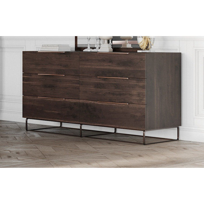 Brayden Studio® Kinzey 6 - Drawer Dresser & Reviews | Wayfair