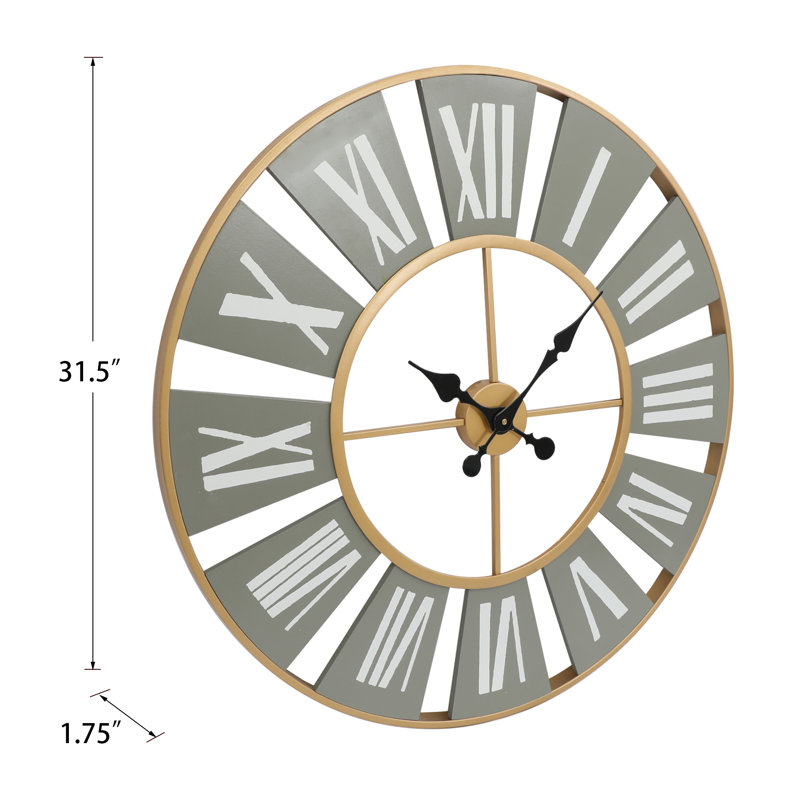 Mercer41 Treveon Oversized 31.5'' Wall Clock & Reviews | Wayfair
