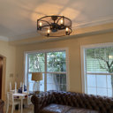 Hunter Fan 34" Fennec 4 - Blade Caged Ceiling Fan with Wall Control and ...