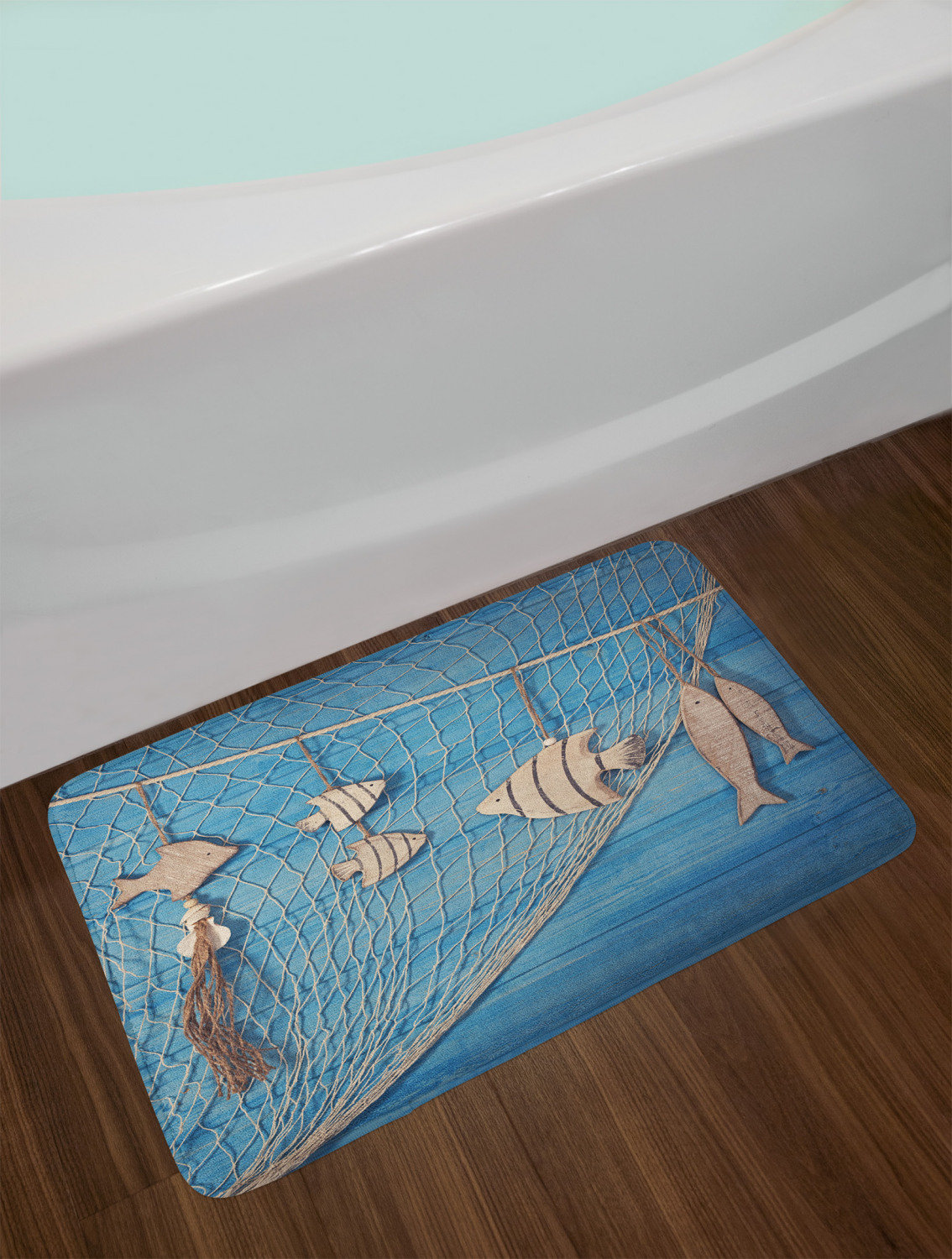 East Urban Home Nautical of Fishing Net and Hanged Wododen Handcraft ...