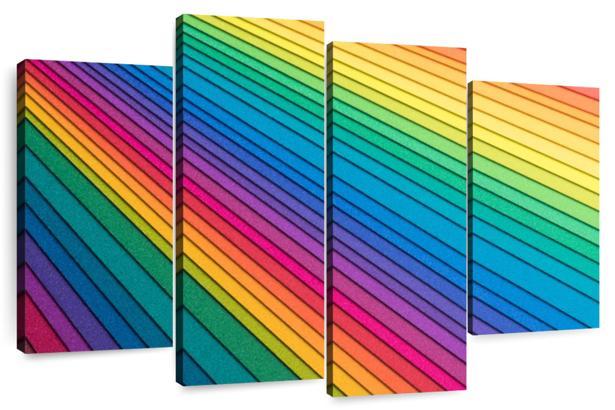 Trinx Khyir Rainbow Paper Stack | Wayfair