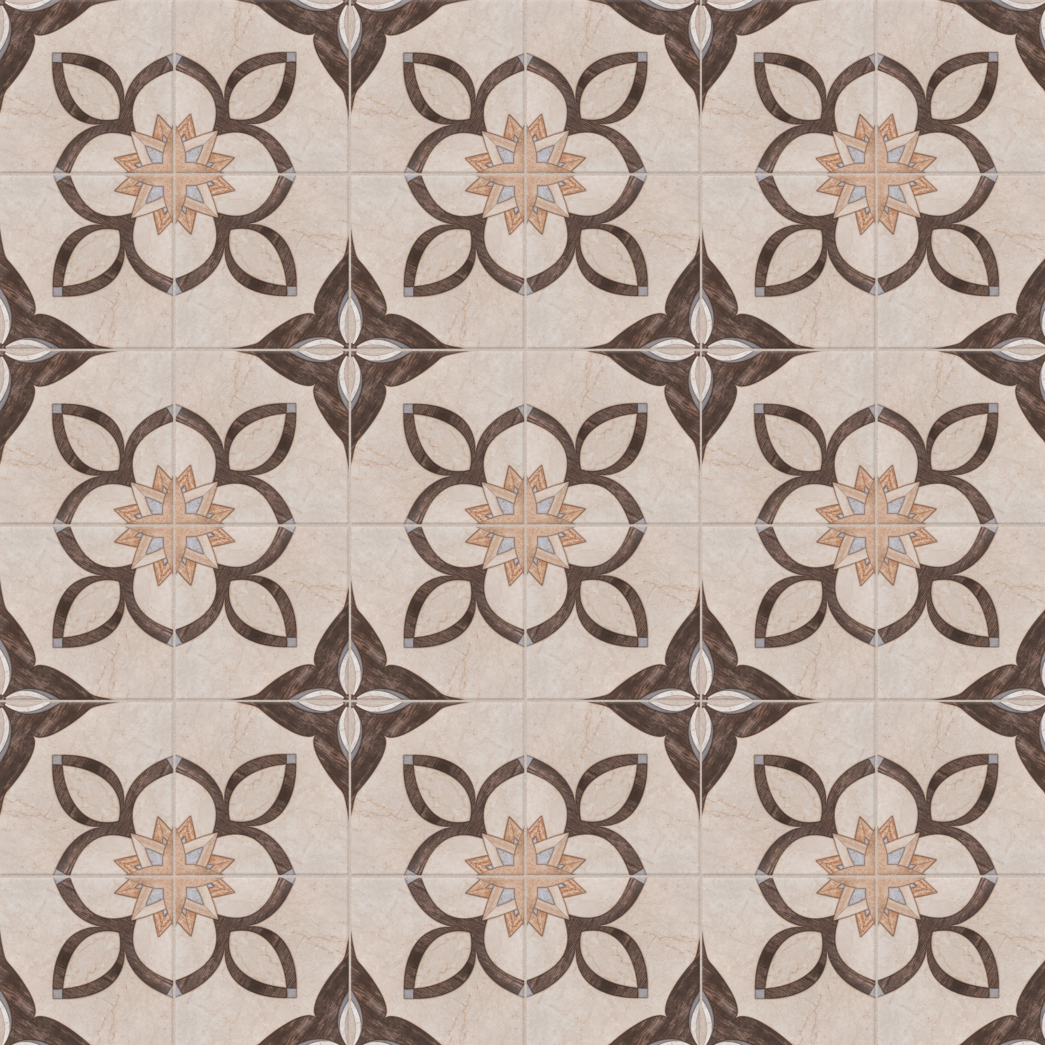 Merola Tile Argos 18" x 18" Ceramic Patterned Wall & Floor Tile ...