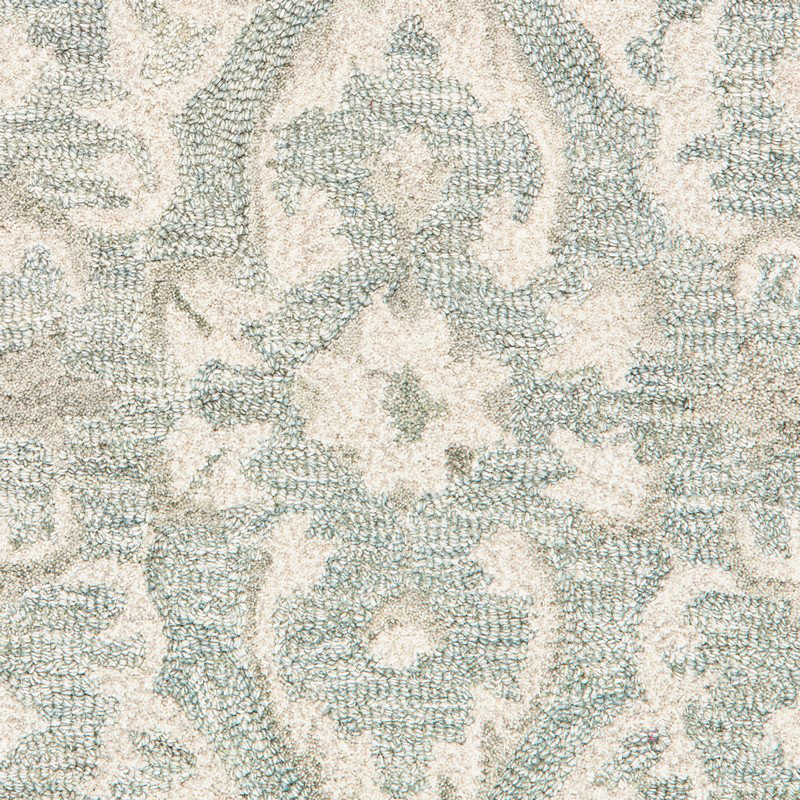 Bungalow Rose Alosio Oriental Handmade Tufted Wool/Cotton Sea Green ...
