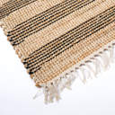 Latitude Vive Hand Woven Striped Rug | Cotton & Jute | Natural | 200 x ...
