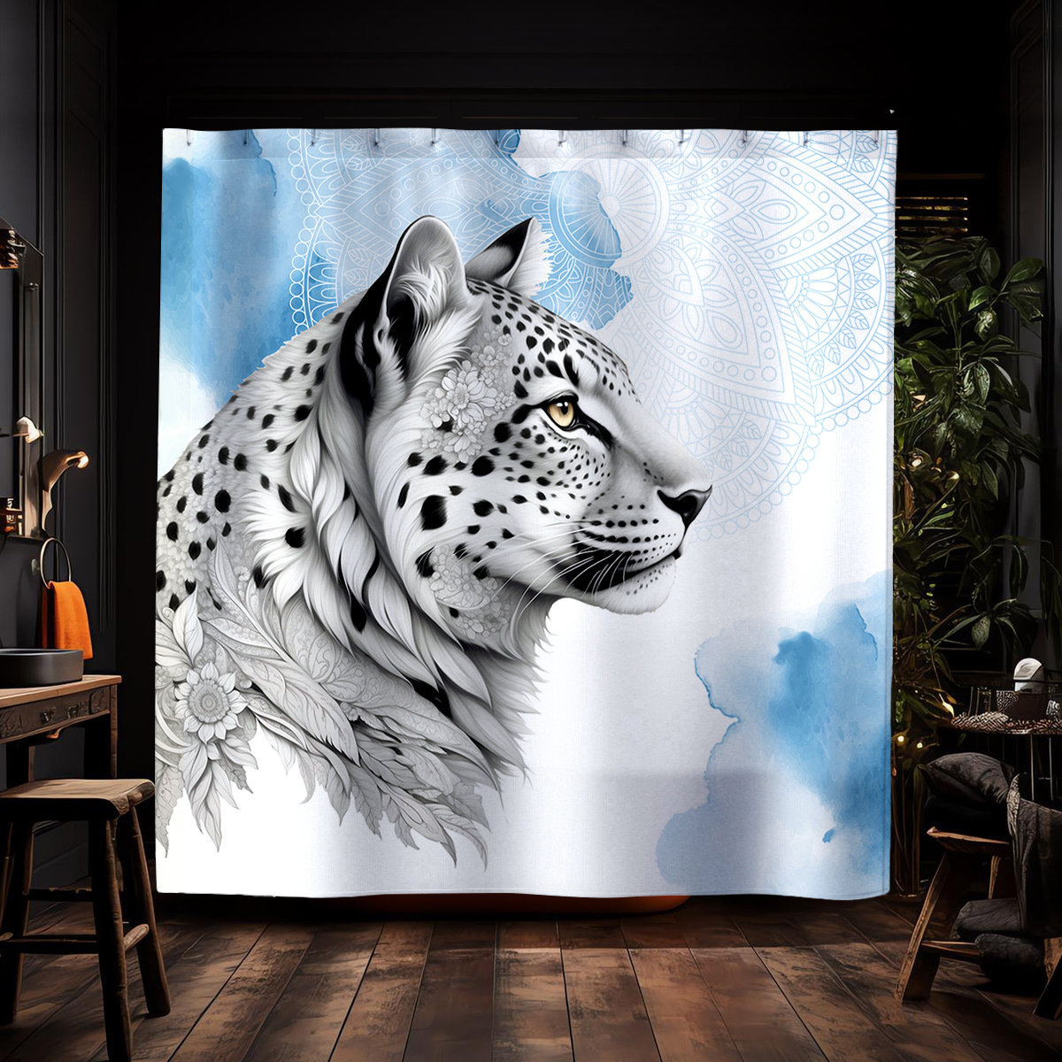 ULLI HOME Hooda Leopard Shower Curtain - Wayfair Canada
