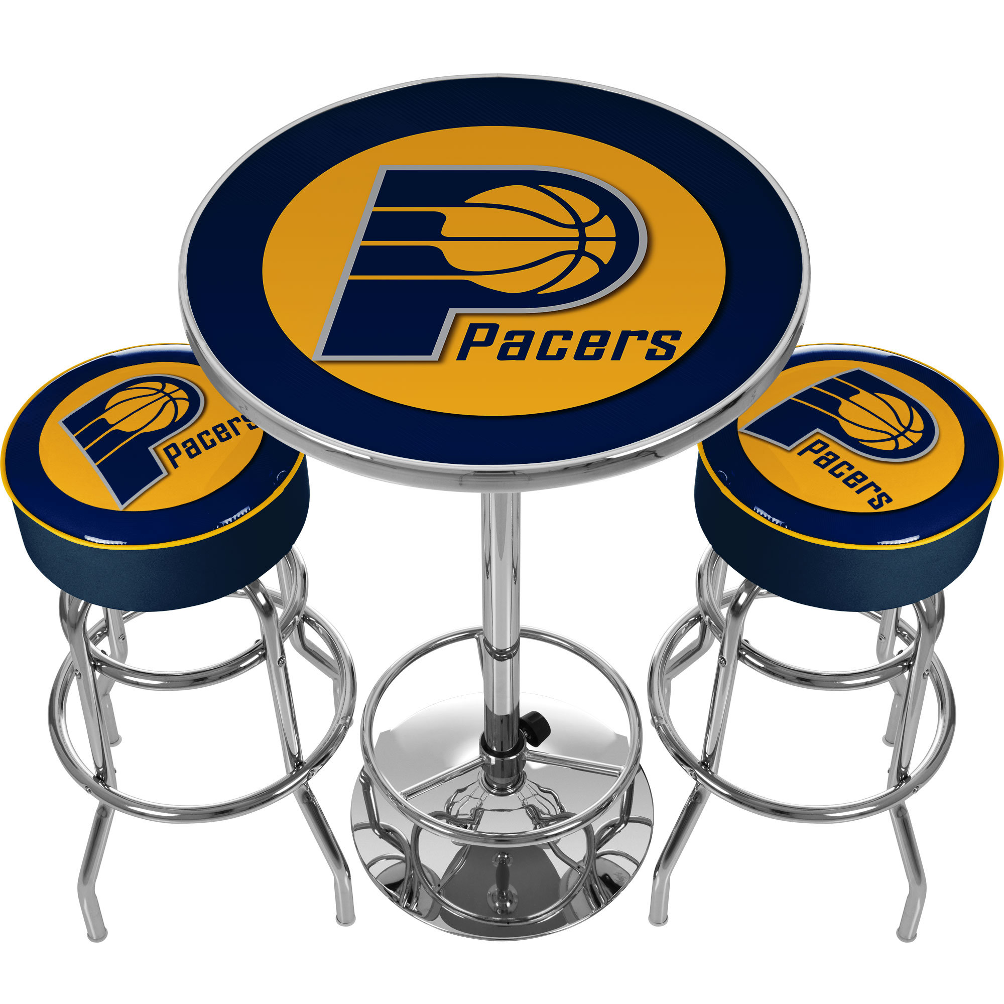 Trademark Global NBA Oklahoma City Thunder Gameroom Table 2 Stool Combo ...