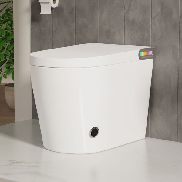 Bluhouzz Smart Bidet Toilet with Soft-Closing Heated Seat, Instant ...