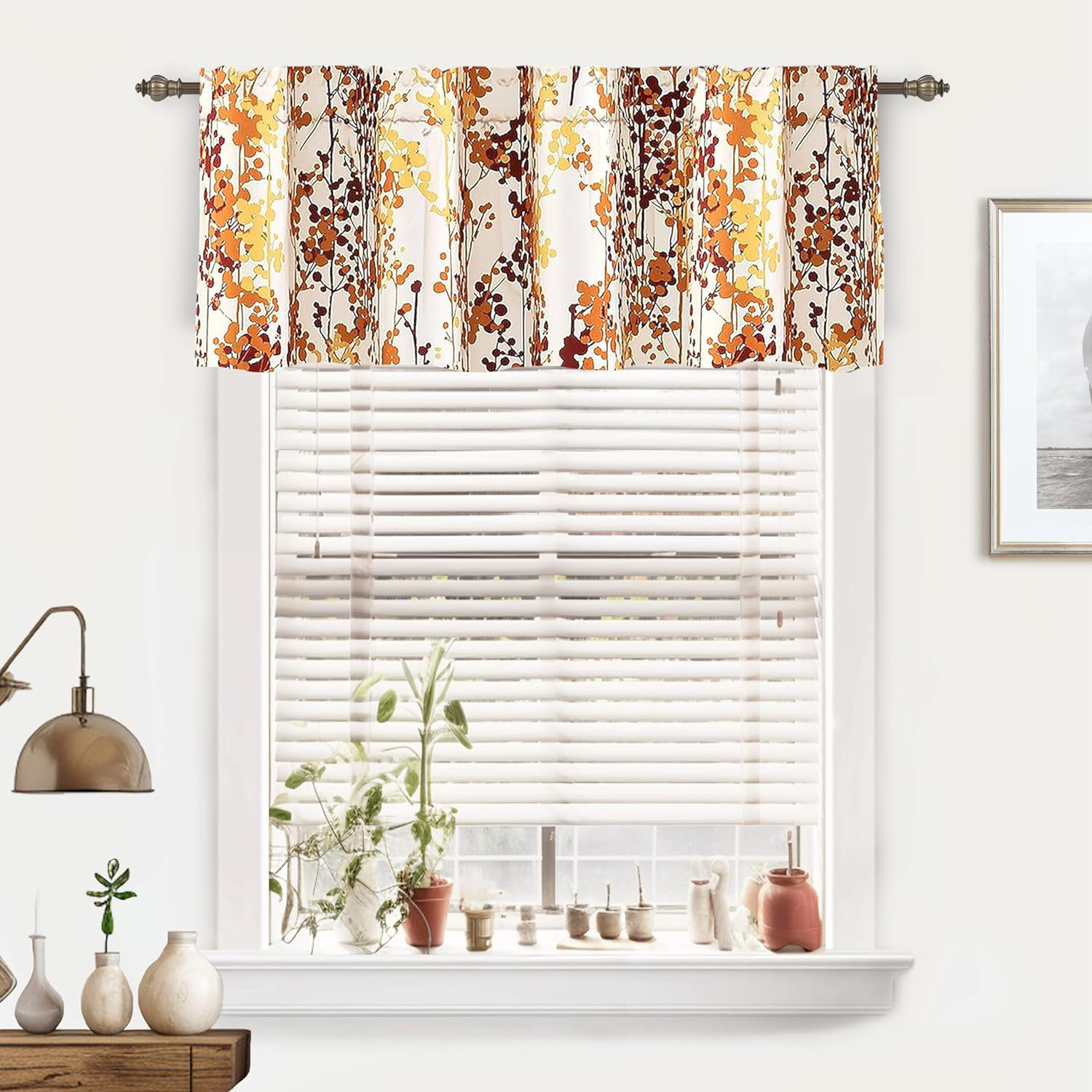 Three Posts™ Gaven Floral Tailored Window Valance & Reviews | Wayfair