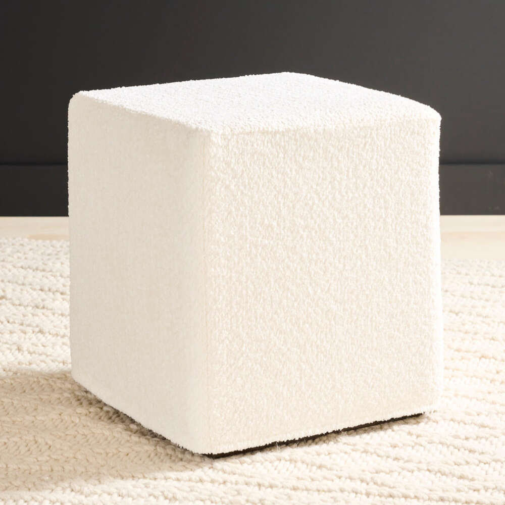 Rabbet Burke 16.5" Wide Cube Ottoman | Wayfair