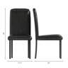 Winston Porter Modern Dining Chairs Set of 2 - Solid Wood Frame with ...