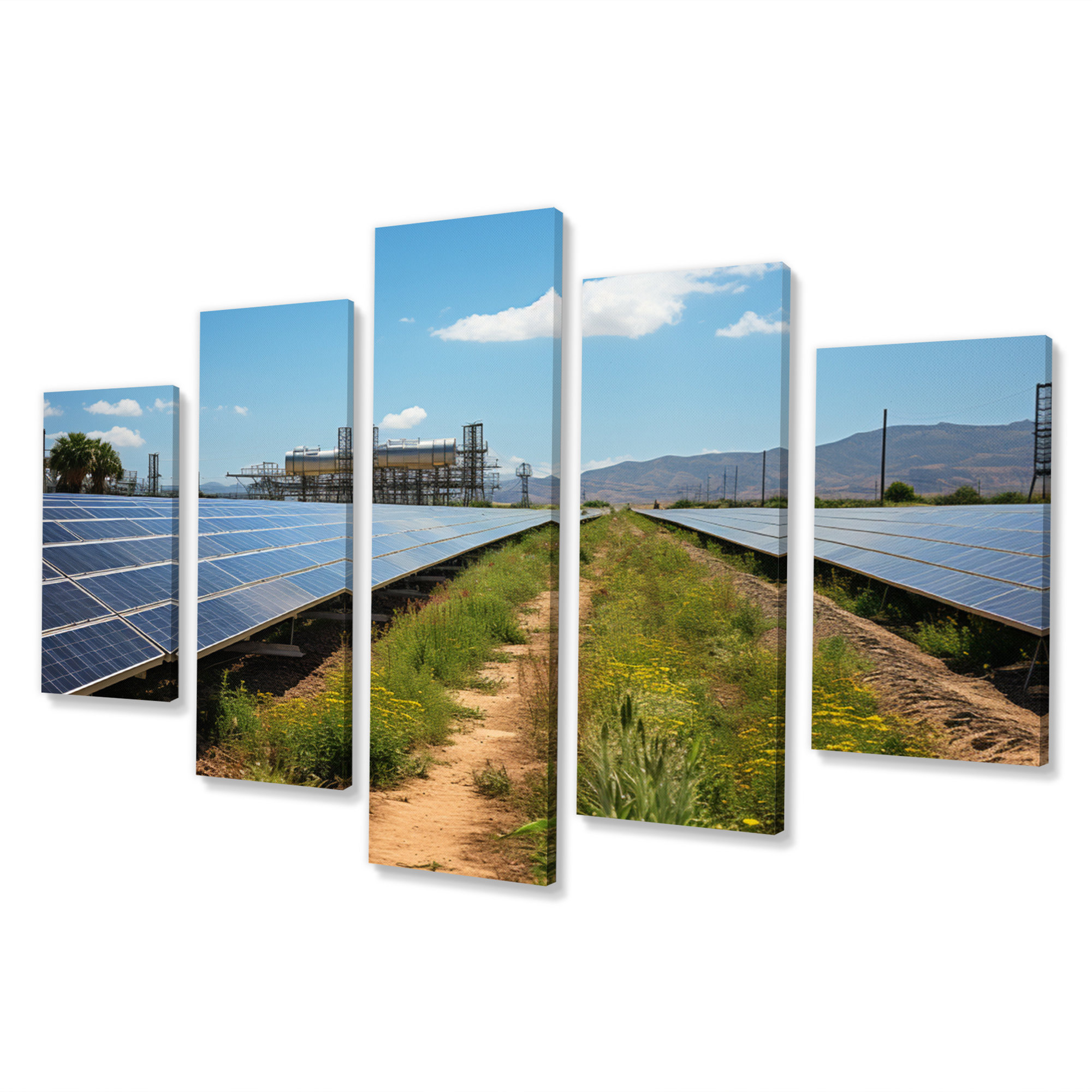 Ivy Bronx Solar Panels Renewable Energy I - Architecture Canvas Print ...