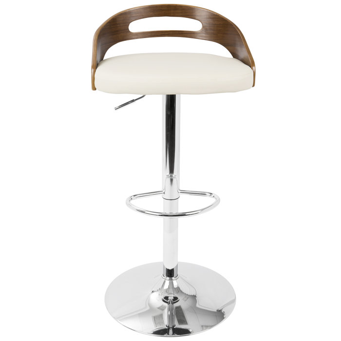 Brayden Studio® Zarate Swivel Adjustable Height Short Counter Stool ...