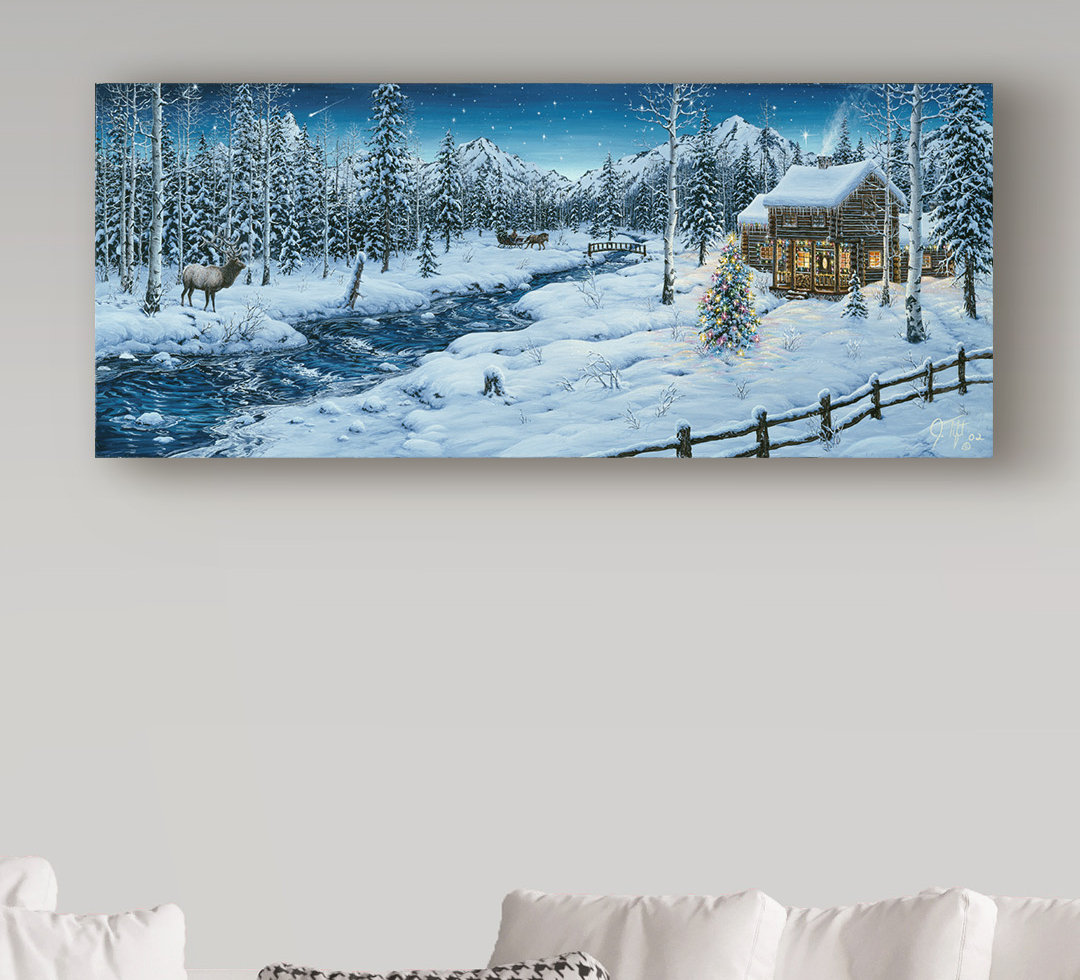 Millwood Pines Fazulla 'Mountain Holiday' Graphic Art Print on Wrapped ...