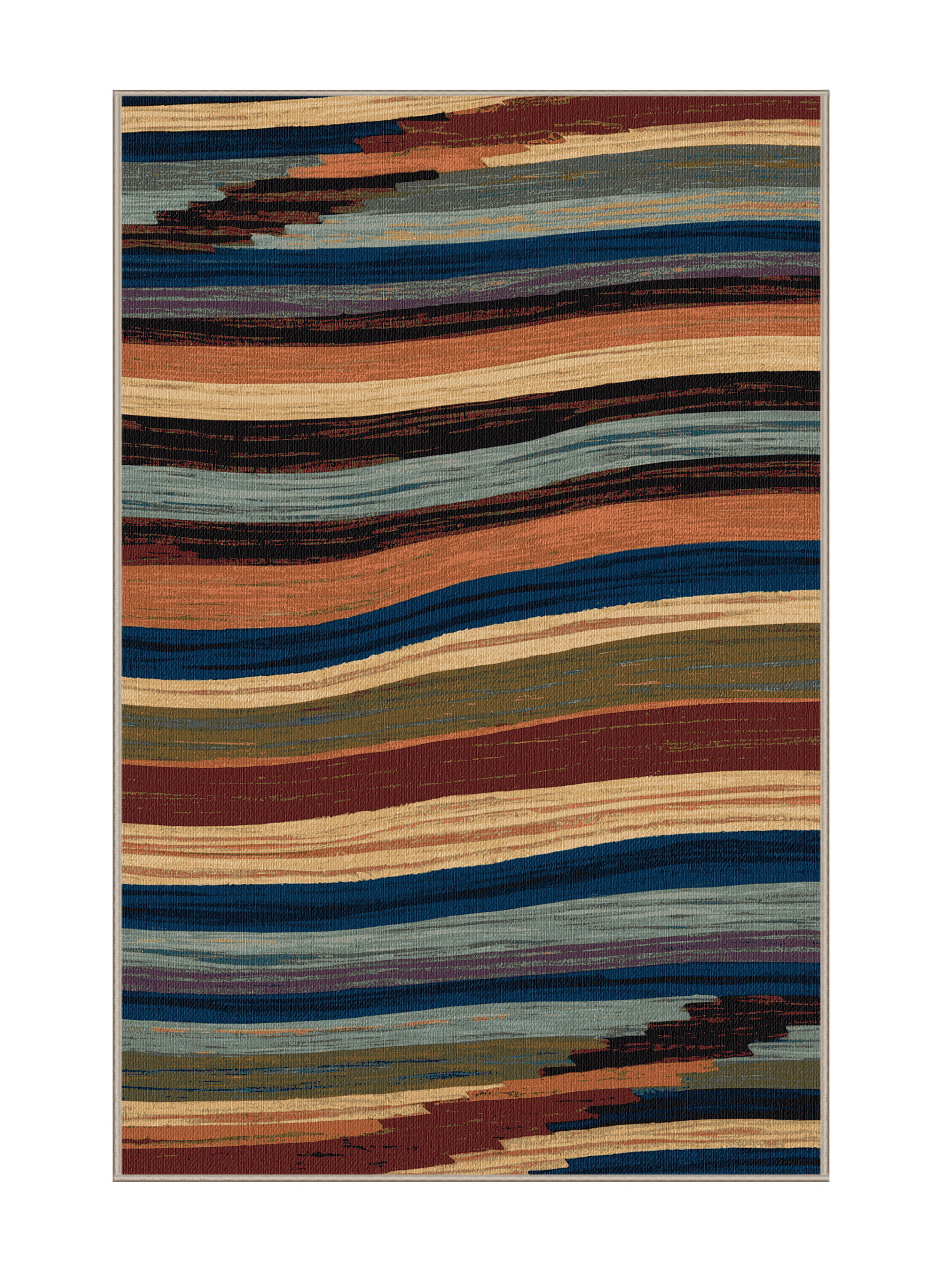 Foundry Select Washable Painted Hills Southwestern Area Rug | Wayfair