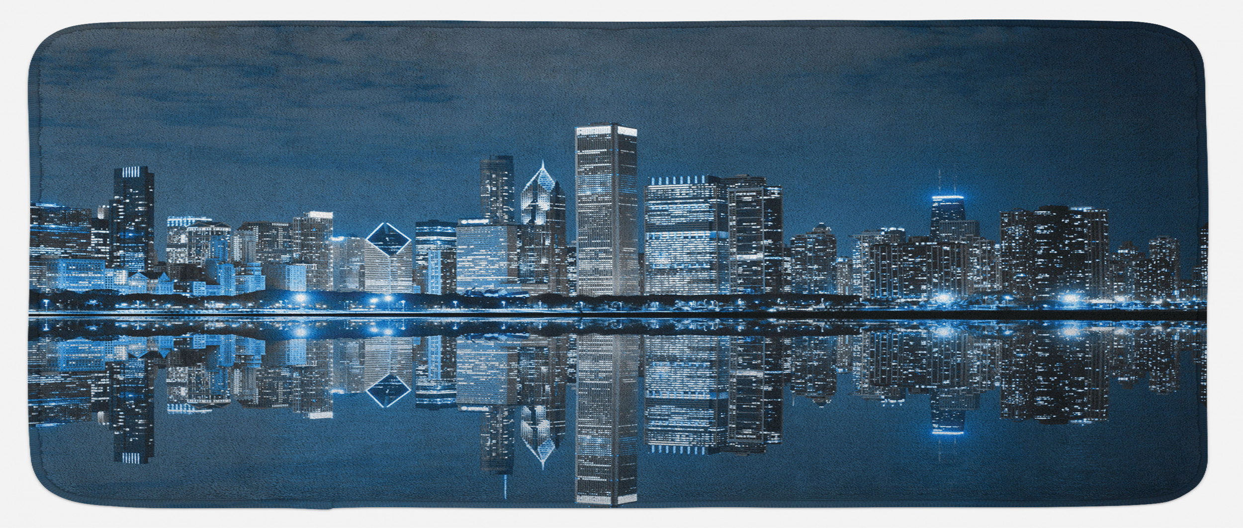 East Urban Home Chicago Skyline Kitchen Mat - Wayfair Canada