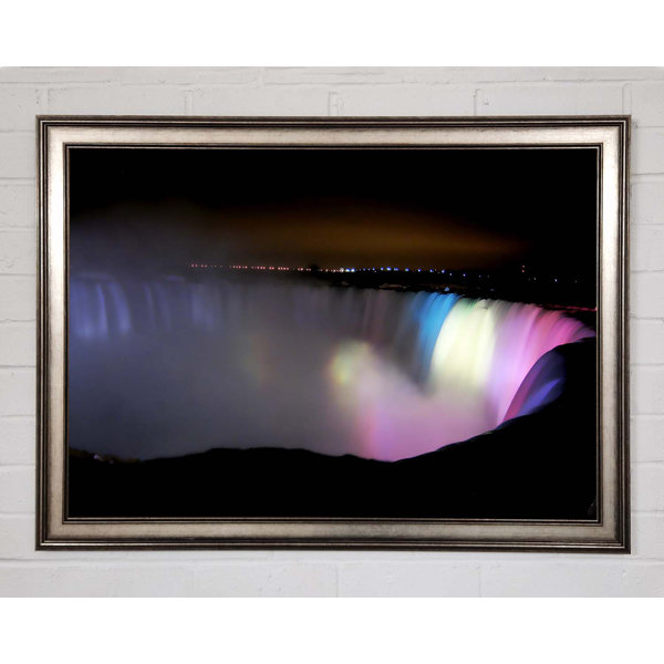 Brayden Studio Victoria Falls Light Show - Single Picture Frame Art ...