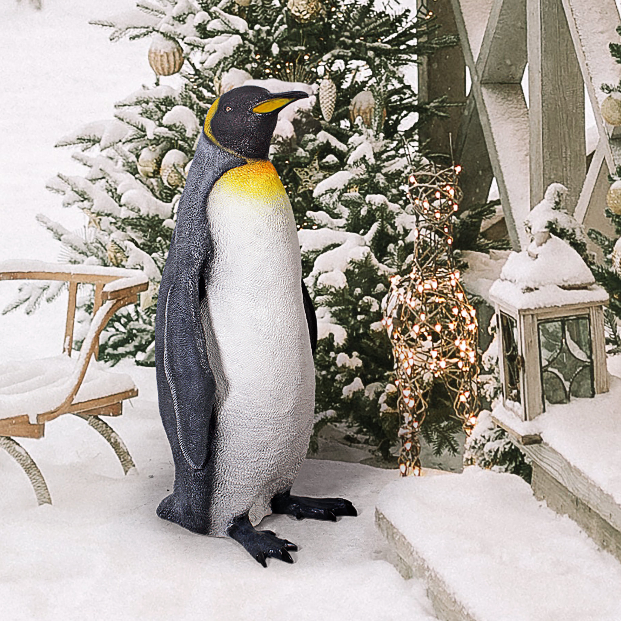 Design Toscano The Antarctic King Penguin Statue & Reviews | Wayfair