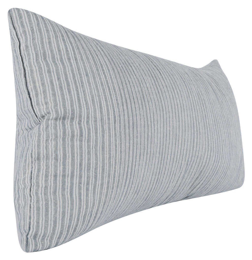 Villa by Classic Home Camille Rectangular Throw Pilow, Ash Blue ...