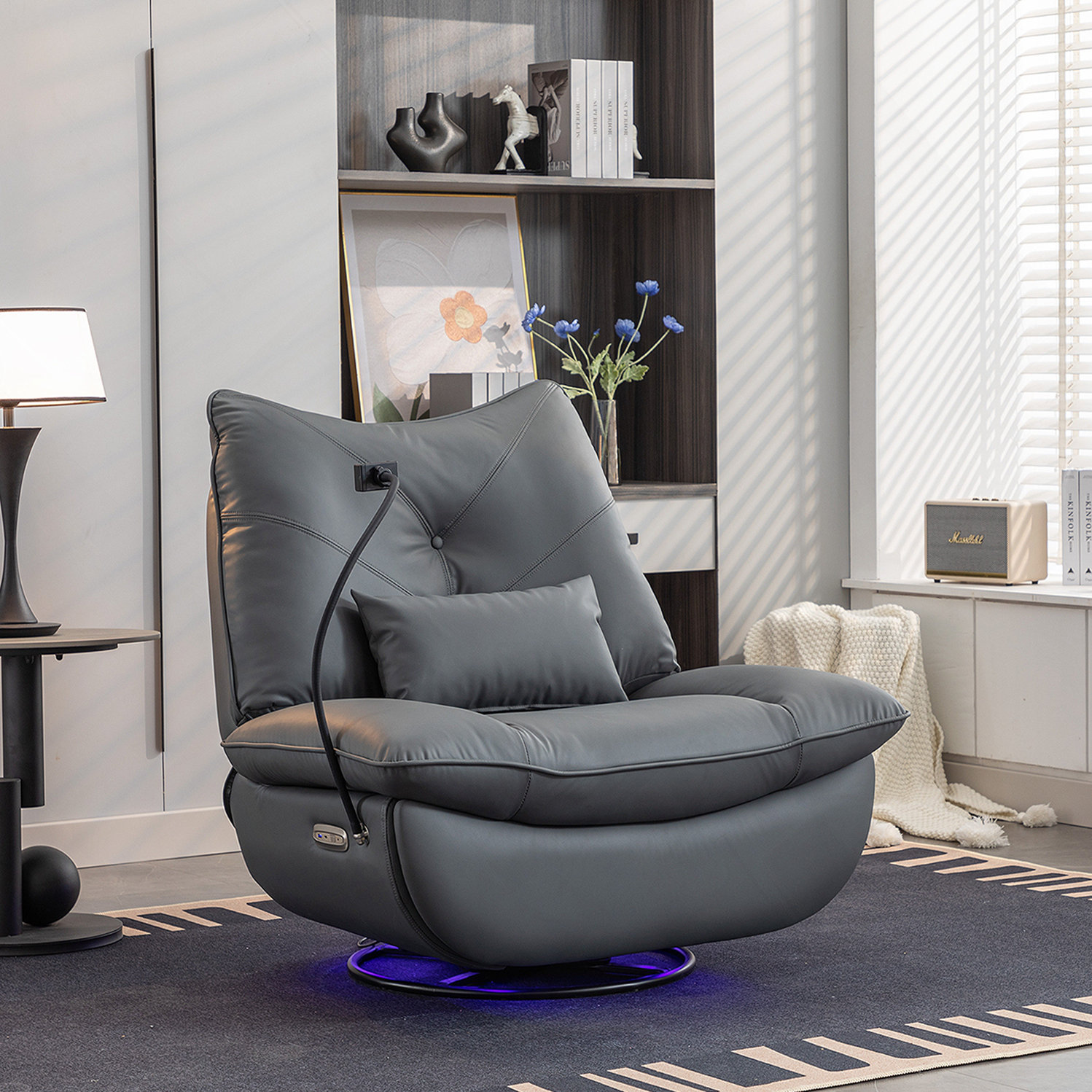 Ivy Bronx 270 Swivel Glider Recliner Chair, Power Recliner Rocking ...