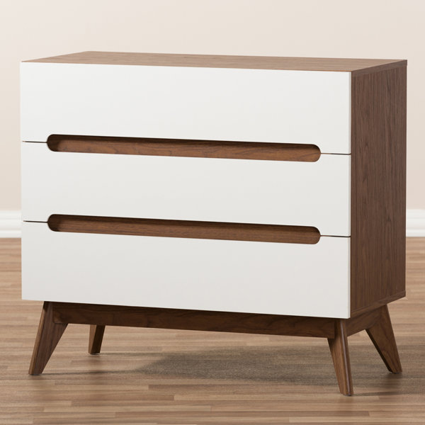 Hashtag Home Cravens 3 Drawer Standard Dresser/Chest & Reviews | Wayfair