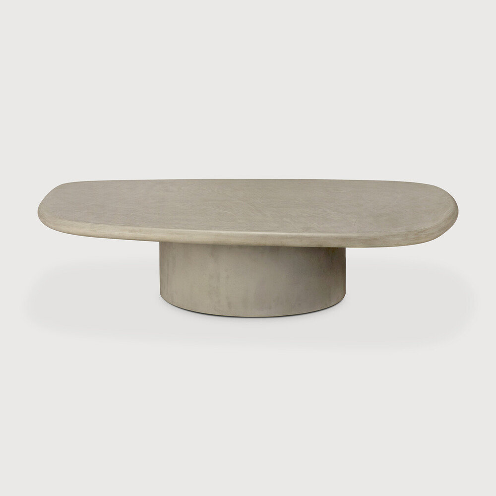 Ethnicraft Elements outdoor coffee table - varnished concrete - Light ...