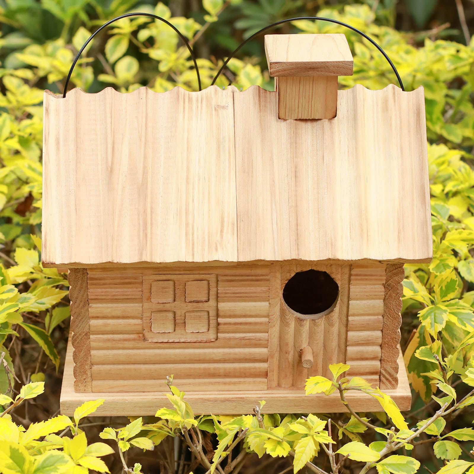 Arlmont & Co. Bird House Outside,Outdoor Bird Houses, Natural Wooden ...