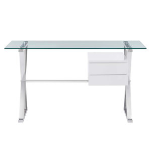 Modway Sector 71" Glass Top Glass Office Desk & Reviews | Wayfair