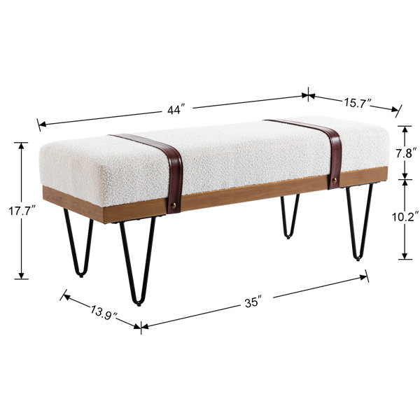 17 Stories Rexanna Faux Leather Bench & Reviews - Wayfair Canada