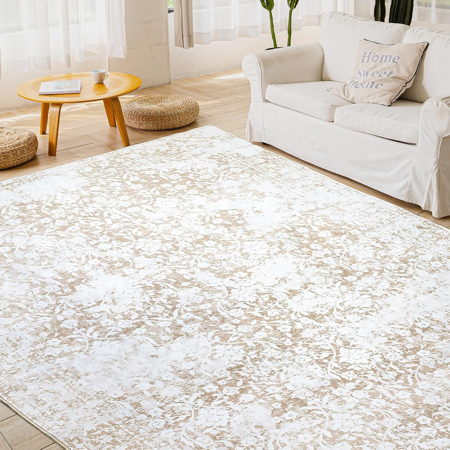 Ophelia & Co. Washable Area Rug 5X7 Boho Low-Pile Rugs - Wayfair Canada