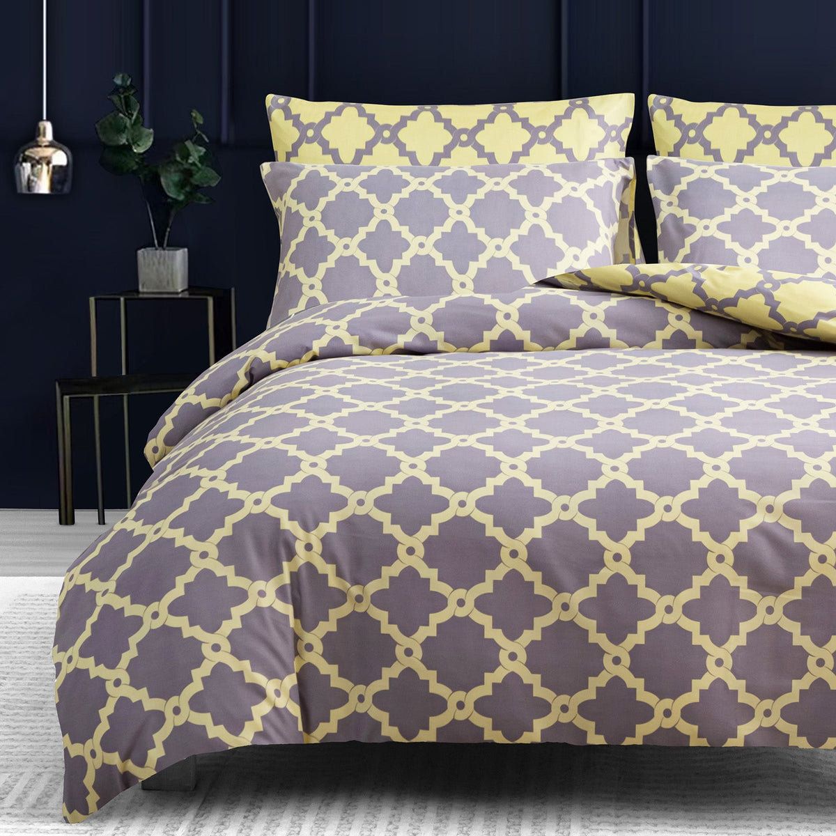 Pamposh Single Duvet Cover Set Premium Brushed Microfiber Reversible ...