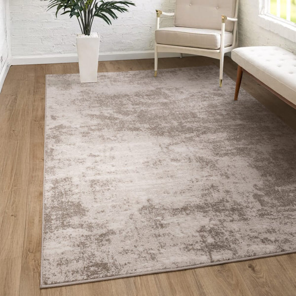Metro Lane Delanor Abstract Ivory/Beige Area Rug | Wayfair.co.uk
