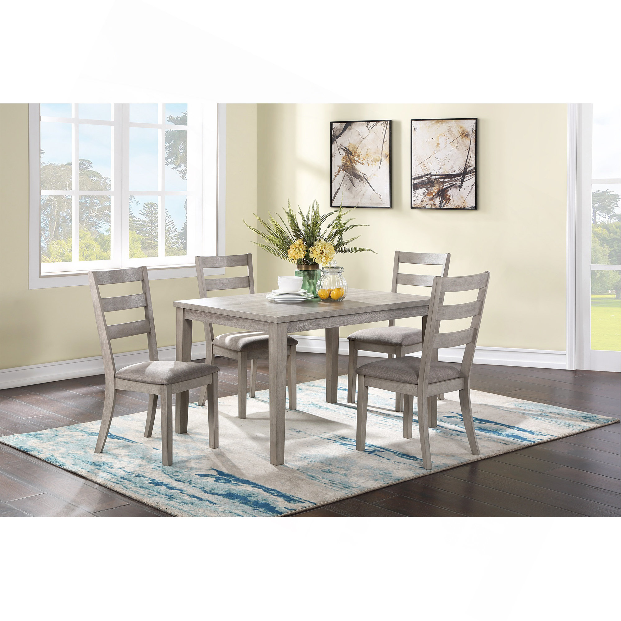 Red Barrel Studio® Classic Stylish 5Pc Dining Set Kitchen Dinette en ...