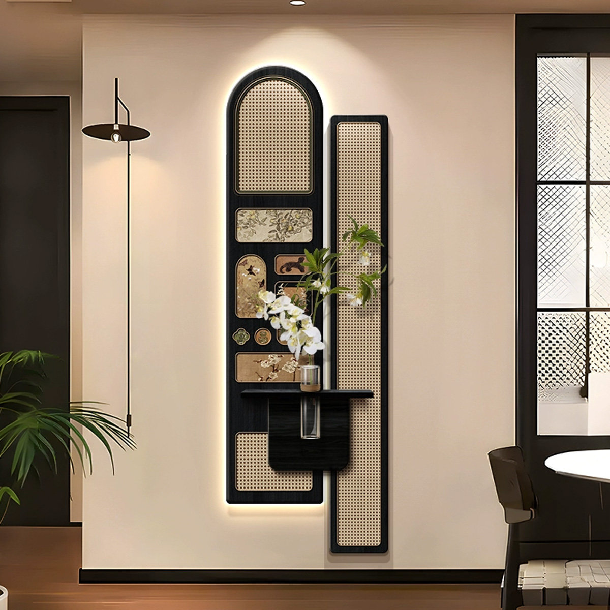 Orren Ellis Black Free Form Sandstone Wall art | Wayfair