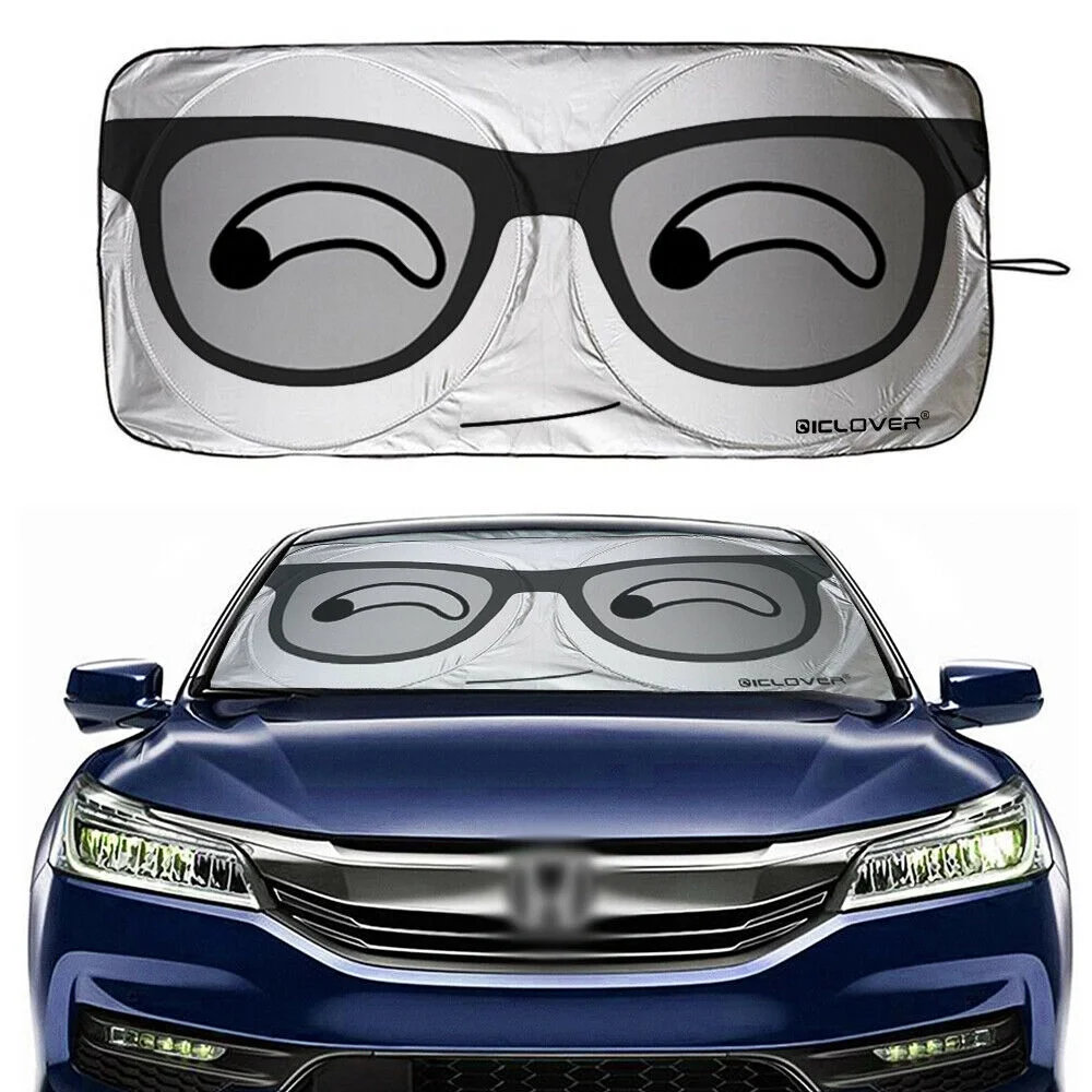 Ayamaya Foldable Windshield Sun Shade Shield Cover Visor UV-Block | Wayfair