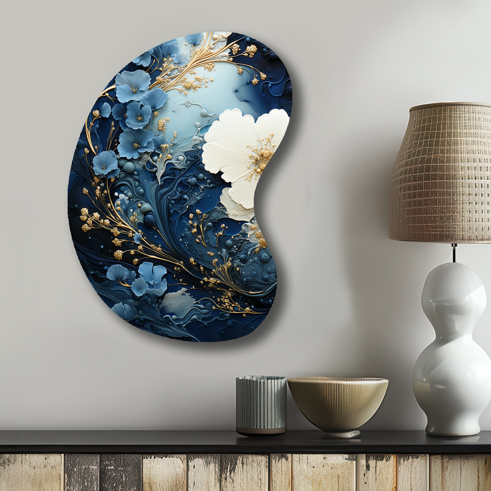 Brayden Studio® Liquid Ink Spiral II - Irregular Shape Abstract Spirals ...