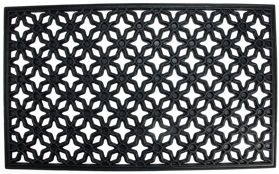 Northlight Seasonal Elegant Quatrefoil Rectangular Door Mat 30" x 18 ...