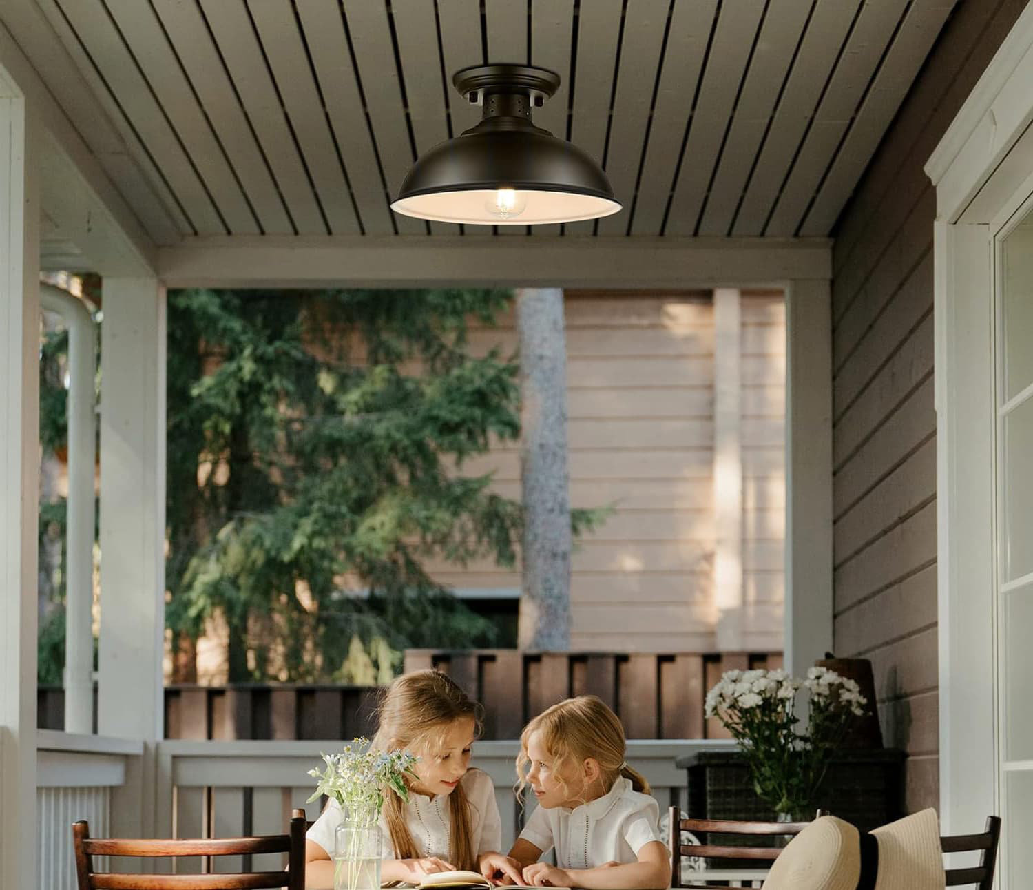 Trent Austin Design 13 - inch Semi Flush Mount Ceiling Light ...