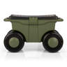 Pure Garden Rolling Garden Cart with Seat - Plastic Storage with Bench ...