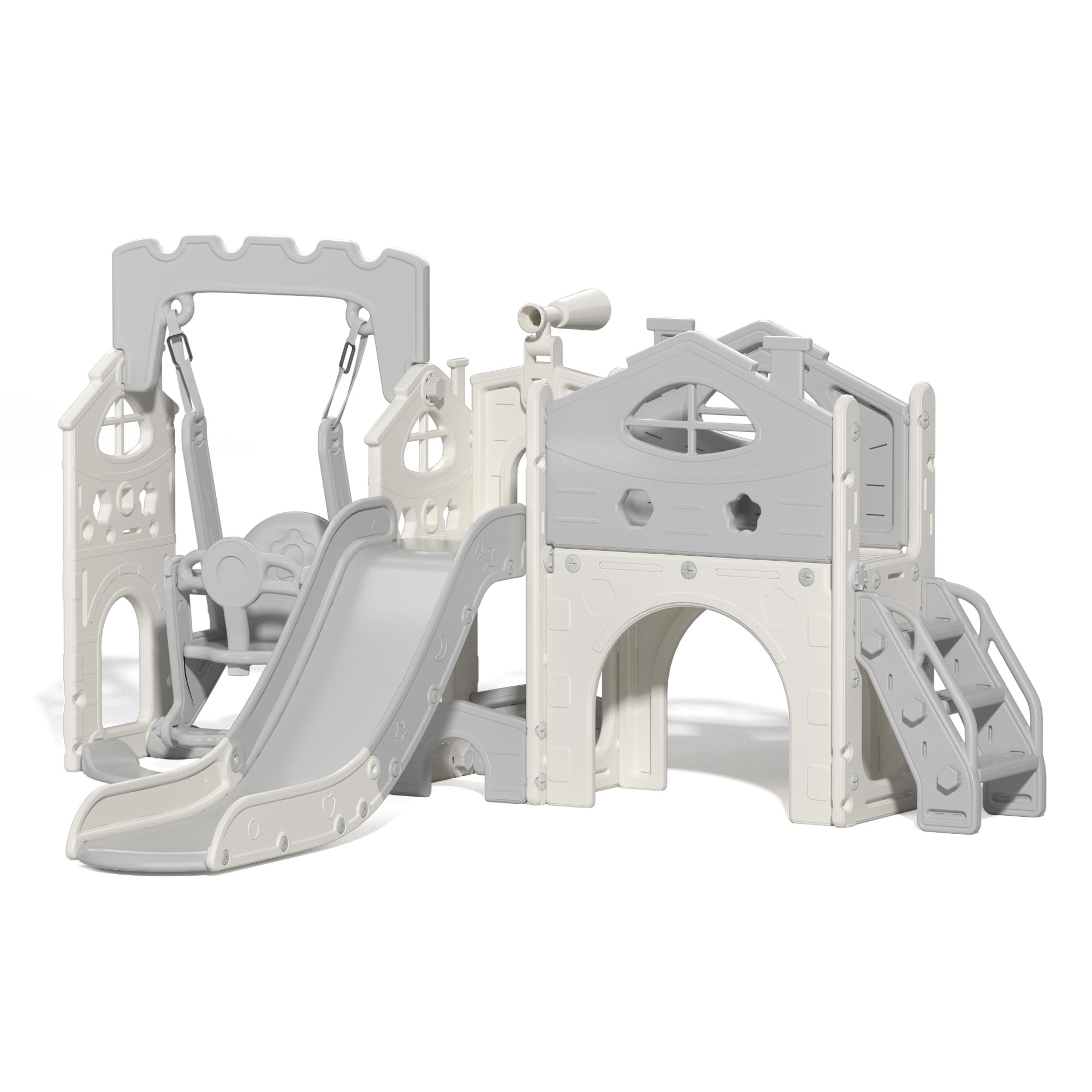 ningbolubikejiyouxiangongsi Kids Slide And Swing Playset, Toddlers ...