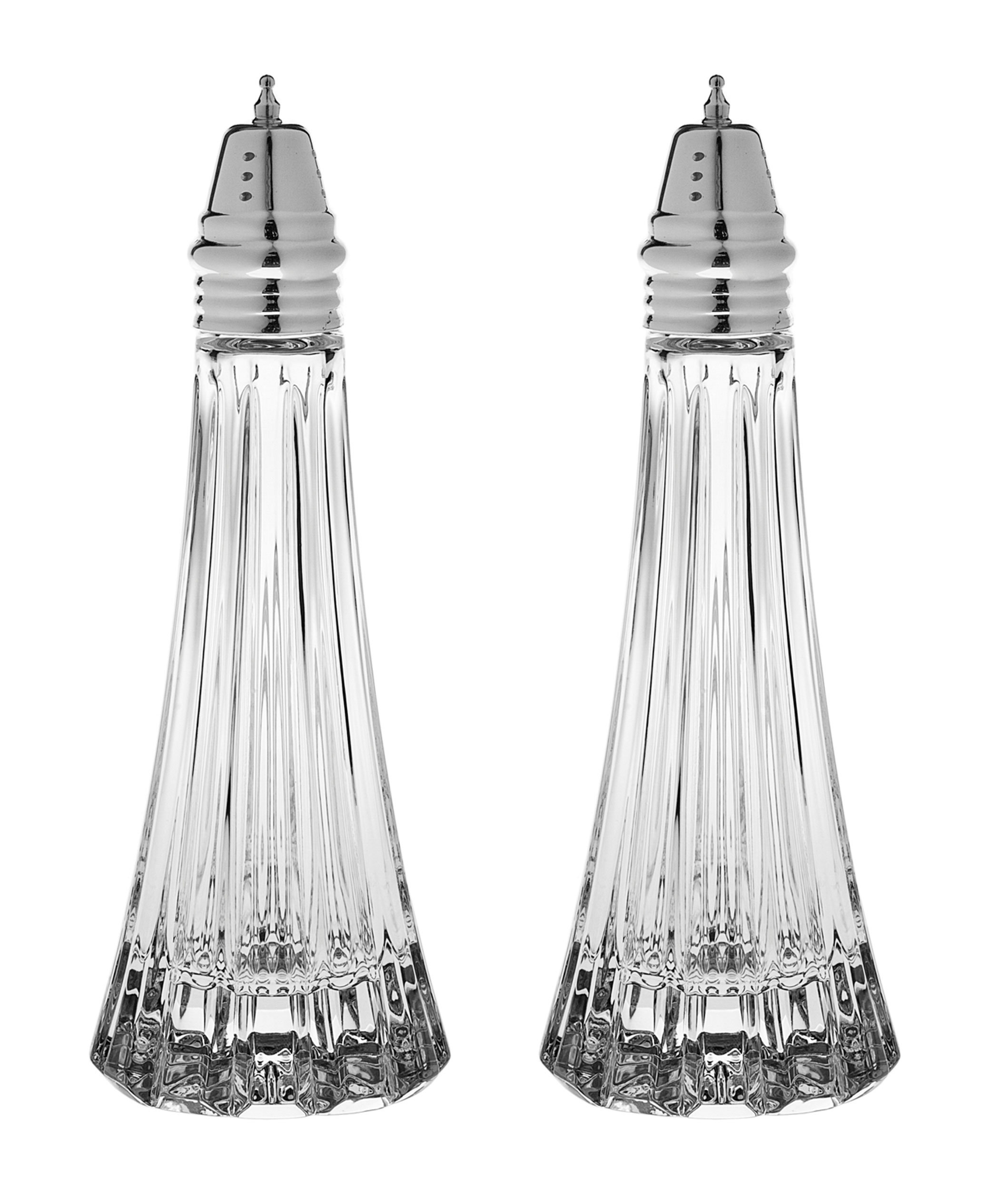 Majestic Crystal Salt And Pepper Shaker Set - Spice Dispenser Set - Cut ...