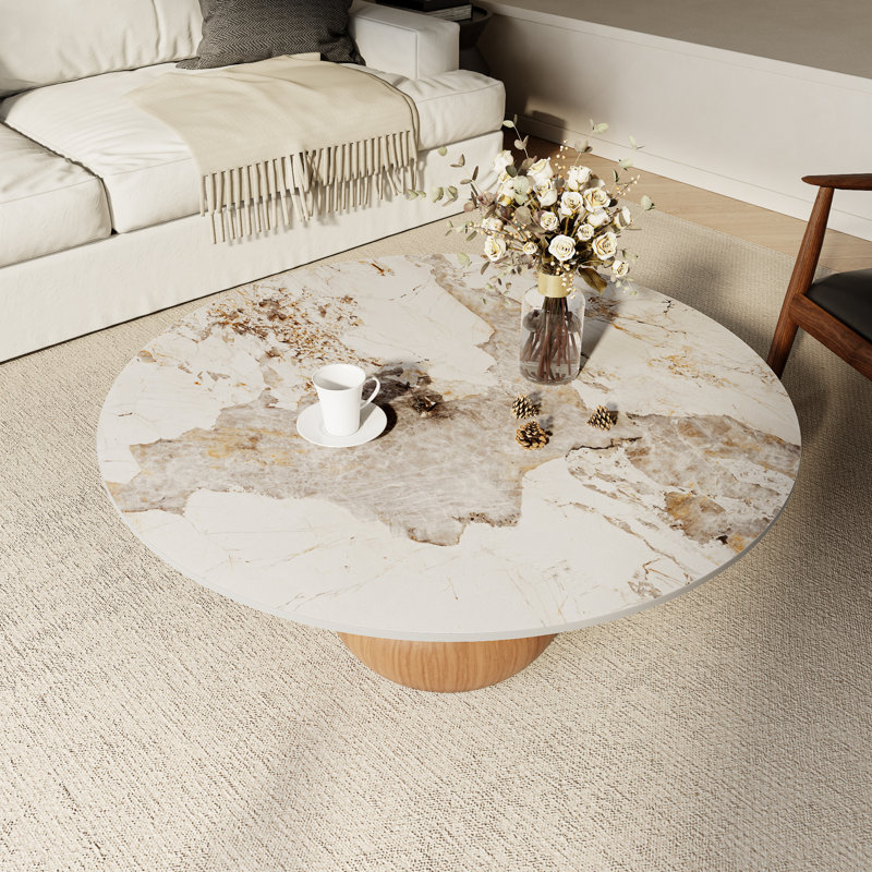 See deals & similar results for Mid-Century Modern Round Marble Effect ...