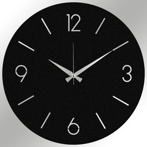 Black Wall Clocks You'll Love | Wayfair