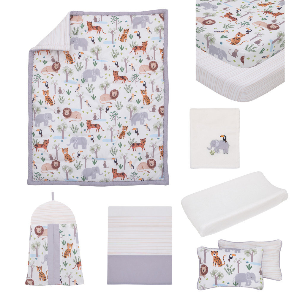 Zoomie Kids Nojo Orrie Growing Wild 8 Piece Crib Bedding Set & Reviews ...