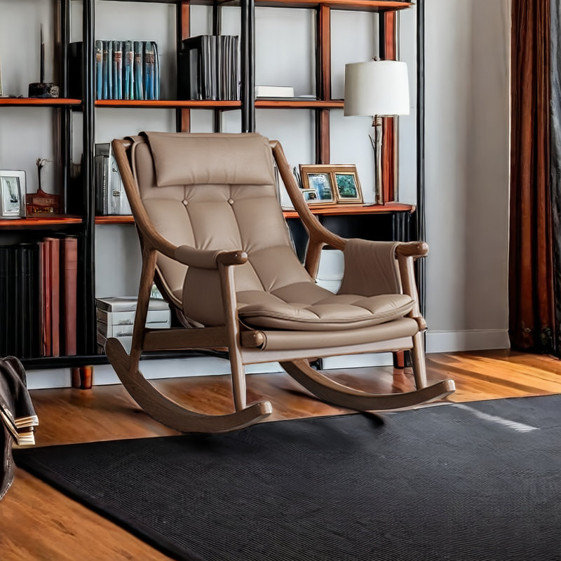 VIBORZ Solid Wood Rocking Chair | Wayfair