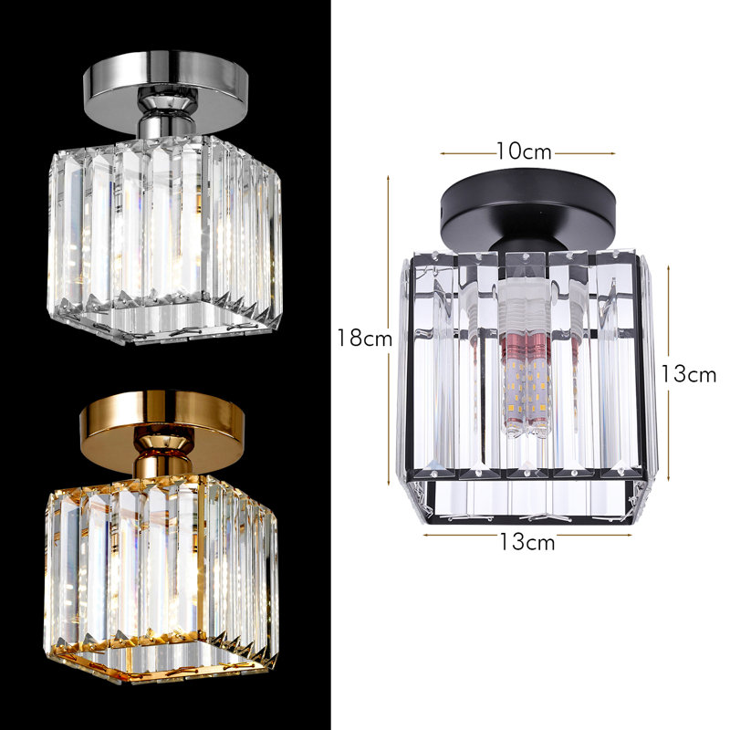 Fairmont Park Dunaverney Crystal Semi Flush Mount | Wayfair.co.uk