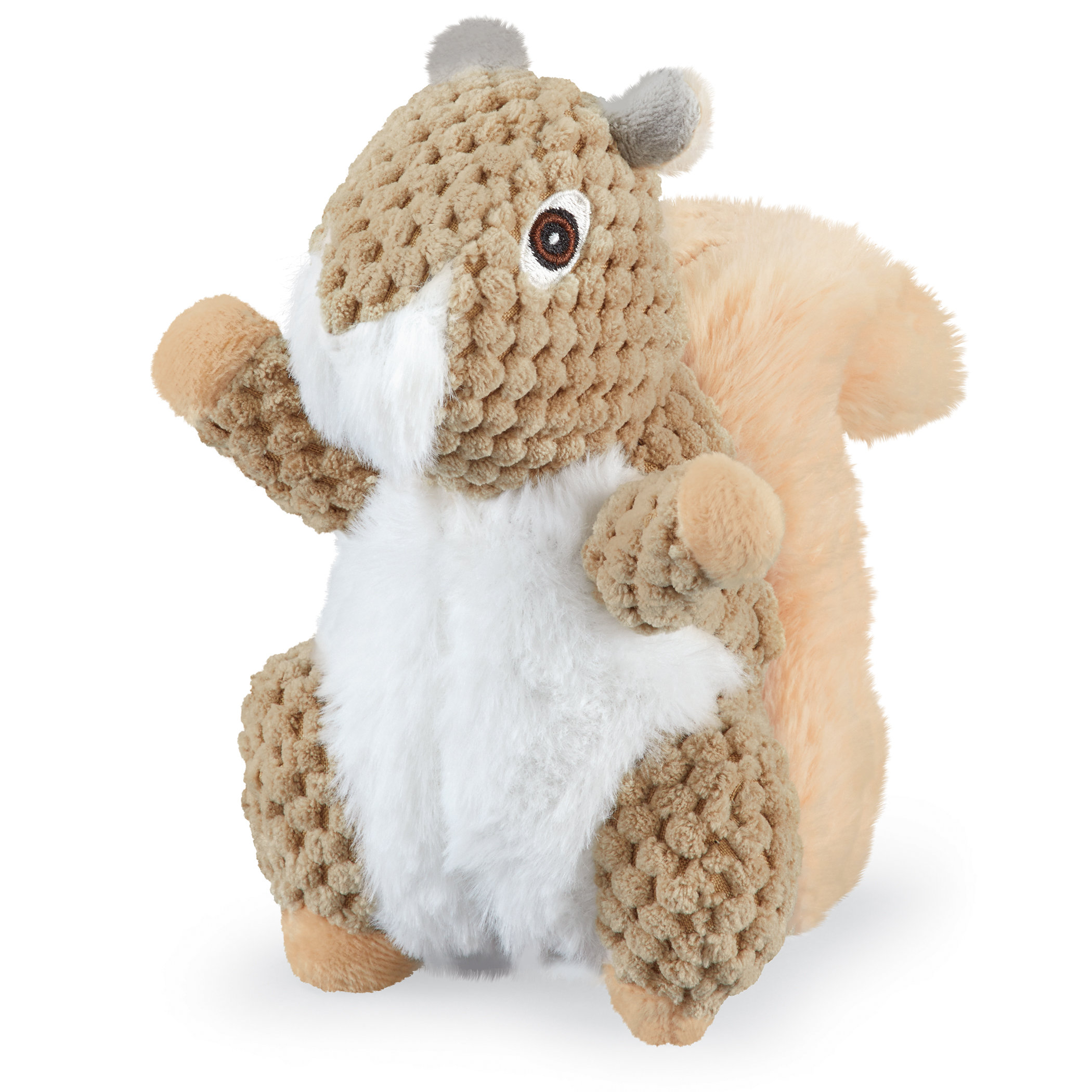 The Holiday Aisle® Textured Fabric Stuffed Squirrel Dog Toy | Wayfair
