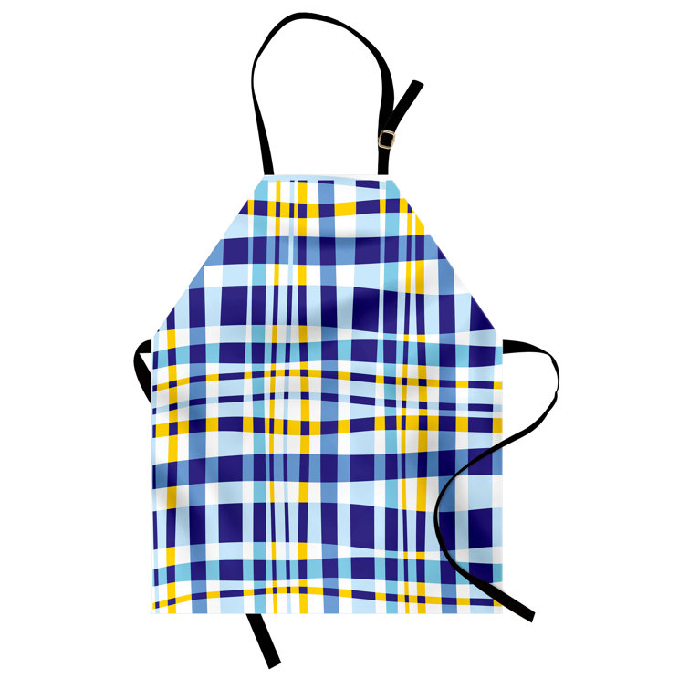 Bless international East Urban Home Yellow and Blue Apron, Cooking ...