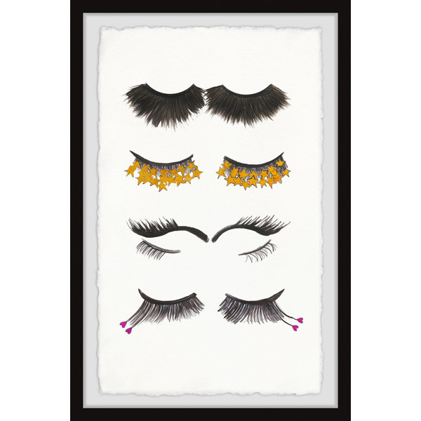 East Urban Home Lashes Line Up II by Alison B Illustration - Single ...
